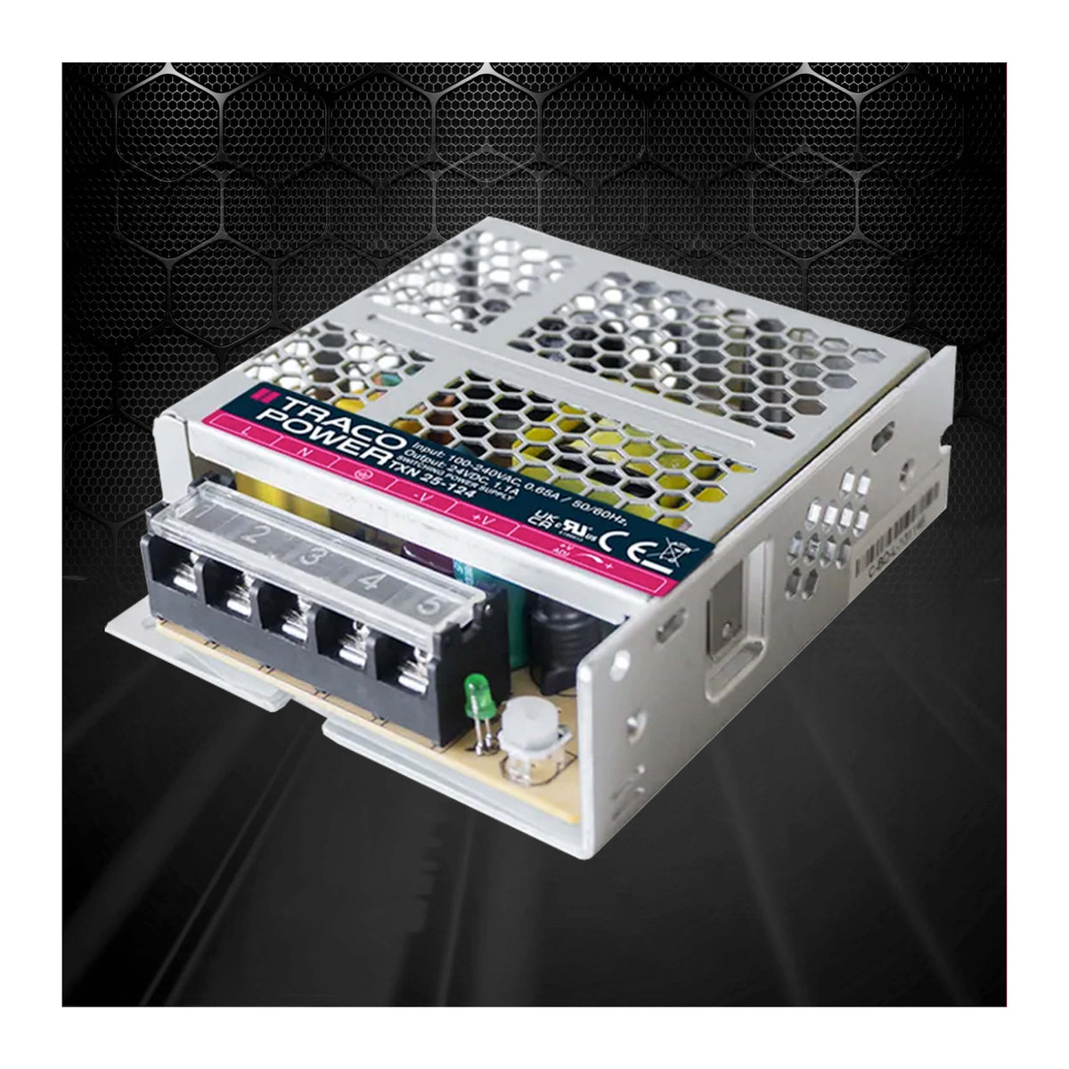 TXN 25 AC/DC Power Supplies – Compact Industrial Power | TRACO Power — TRC Electronics