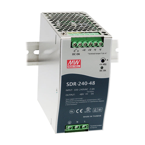 Mean Well SDR-240-24 | Same Day Shipping — TRC Electronics