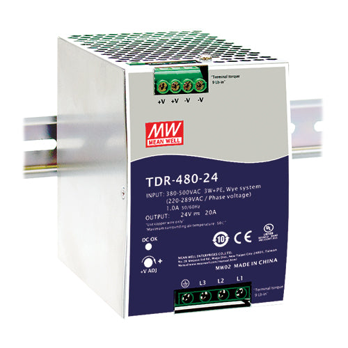Mean Well TDR-480-24 | Same Day Shipping — TRC Electronics